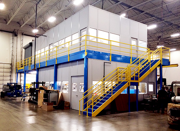 Two-Story Mezzanine Office