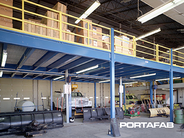 Industrial Mezzanines & Steel Mezzanine Floors | PortaFab
