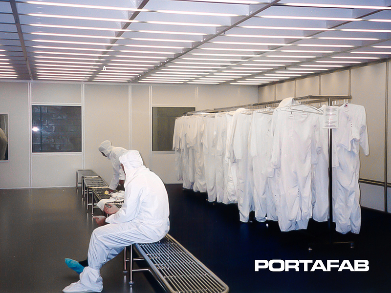 PortaFab Cleanrooms | Cleanroom Gown Rooms & Changing Areas