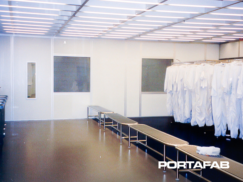 PortaFab Cleanrooms | Cleanroom Gown Rooms & Changing Areas