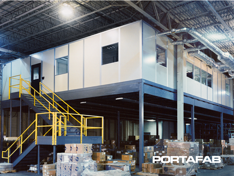 Industrial Mezzanines & Steel Mezzanine Floors | PortaFab