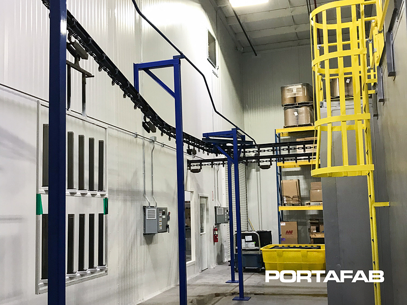 Paint Finishing Enclosures & Rooms | PortaFab | Modular Paint Finishing ...