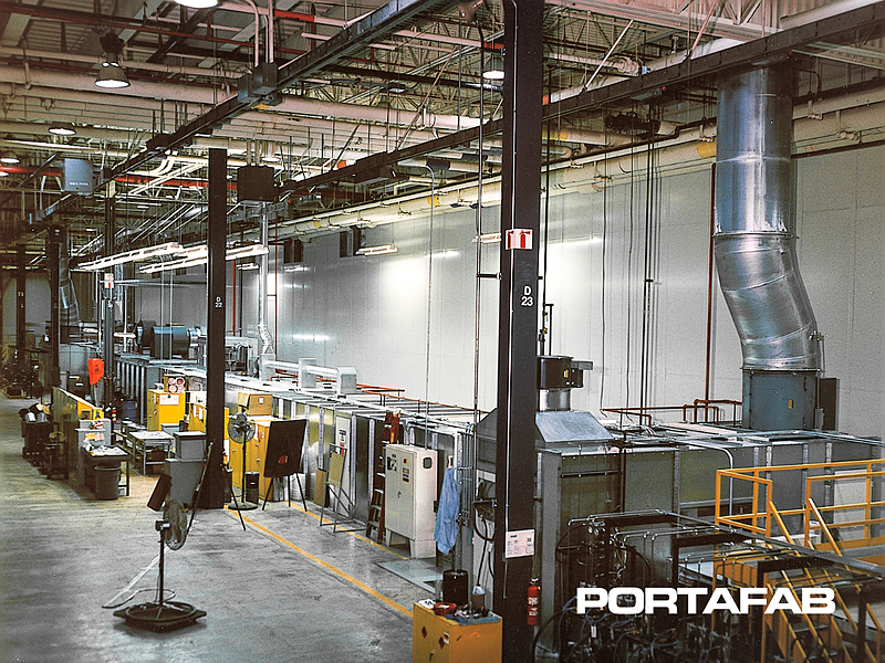 Paint Finishing Enclosures & Rooms | PortaFab | Modular Paint Finishing ...
