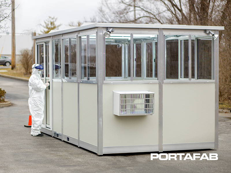 Personal Protective Booths for Covid-19 Testing | PortaFab
