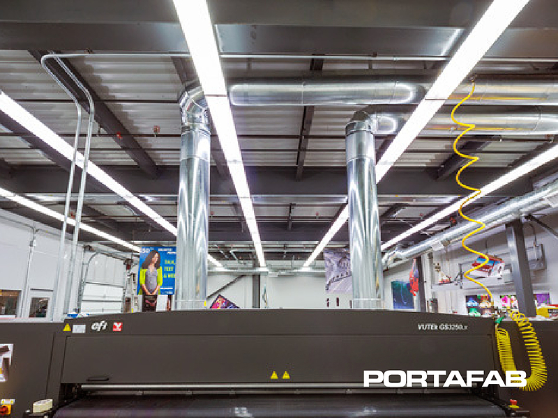Printing Machine Enclosure | PortaFab Case Study