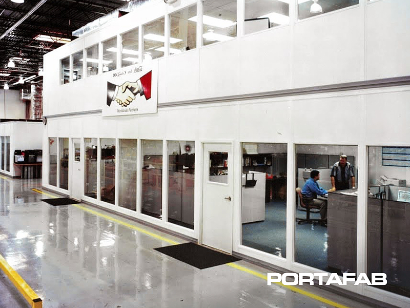Two-Story Inplant Modular Offices | PortaFab | Modular Offices