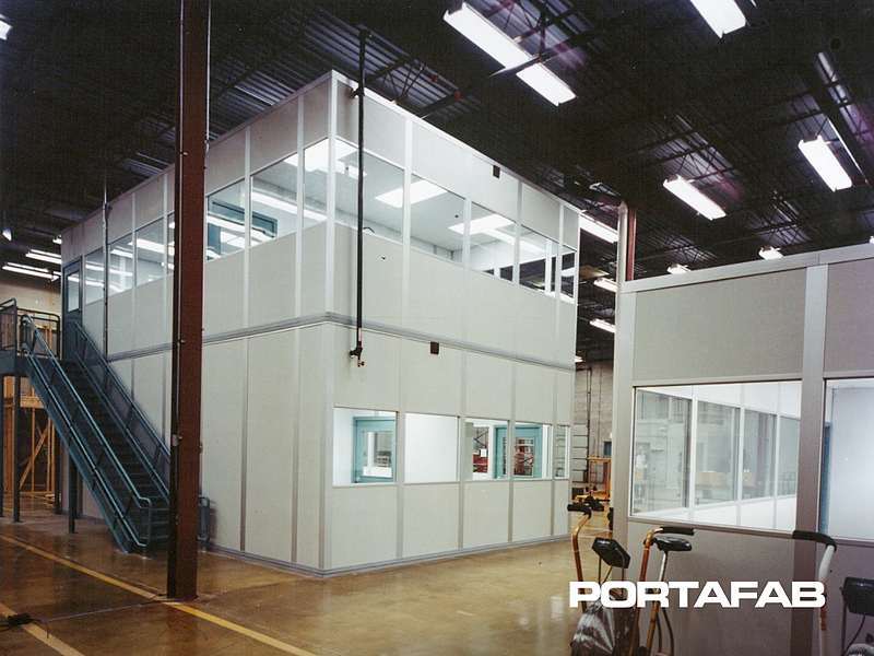 Two-Story Inplant Modular Offices | PortaFab | Modular Offices