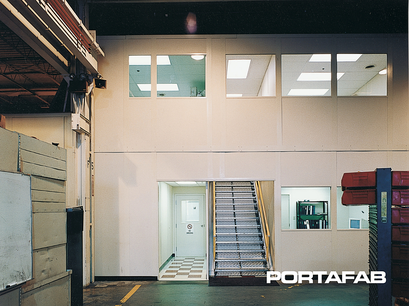 Two-Story Inplant Modular Offices | PortaFab | Modular Offices